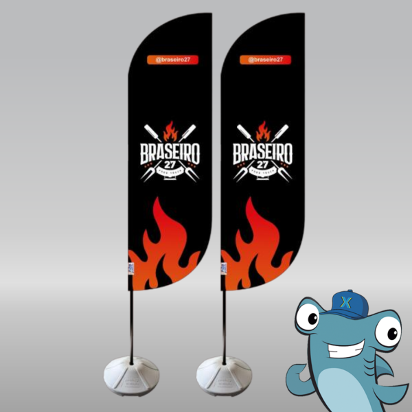 Wind Banner - modelo Pena 260x70cm Oxford 4x0 - PAPERMIX PHOTO CENTER ...